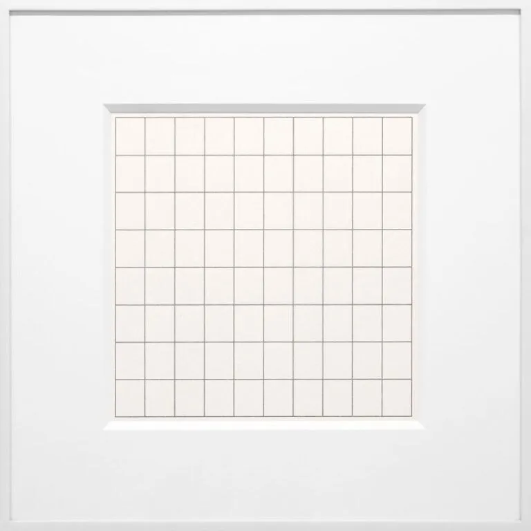 agnes martin faraway love screenprint